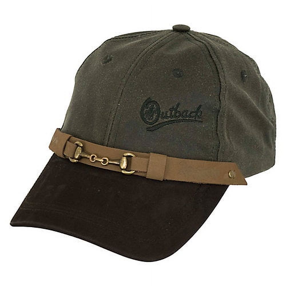 Outback Trading Waterproof Oilskin Equestrian Cap - English Green ...