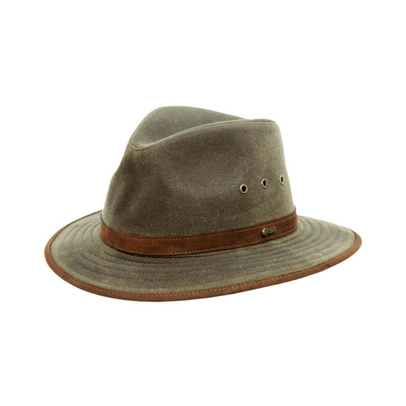 Outback Trading Hat Mens Quality Madison River Oilskin Leather 1462 ...