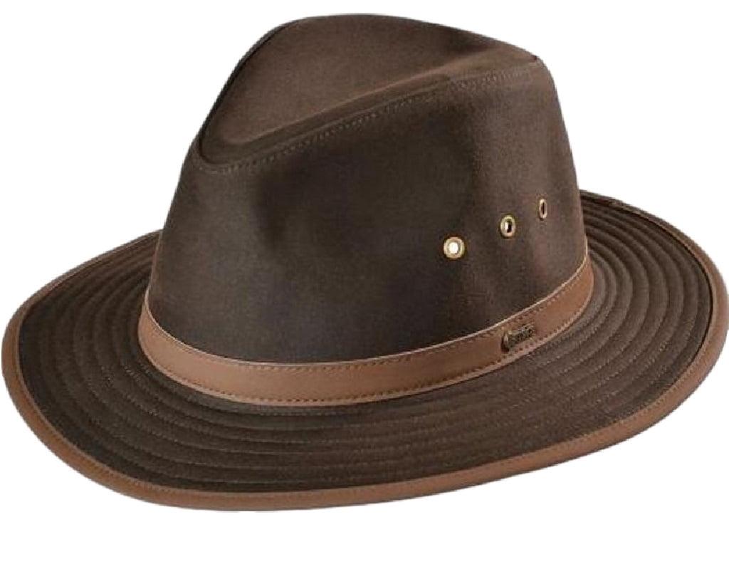 Outback Trading Hat Mens Quality Madison River Oilskin Leather 1462 ...