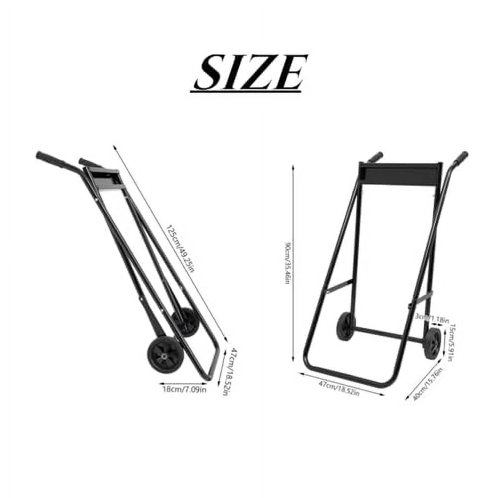 Outboard Boat Motor Stand, 154LBS Heavy Duty Carrier Cart, Boat Motor ...