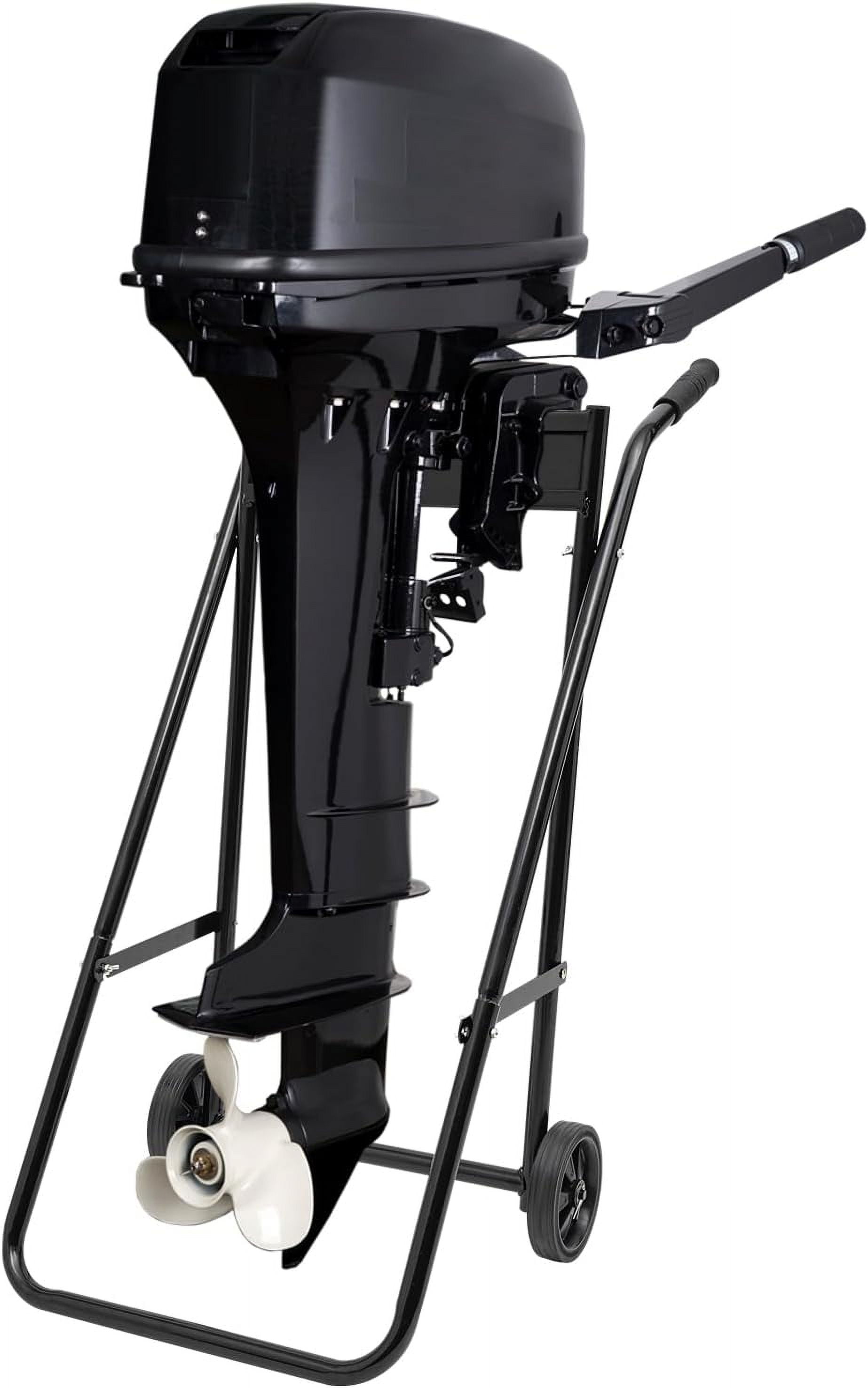Outboard Boat Motor Stand, Heavy Duty Engine Carrier Cart, Foldable ...