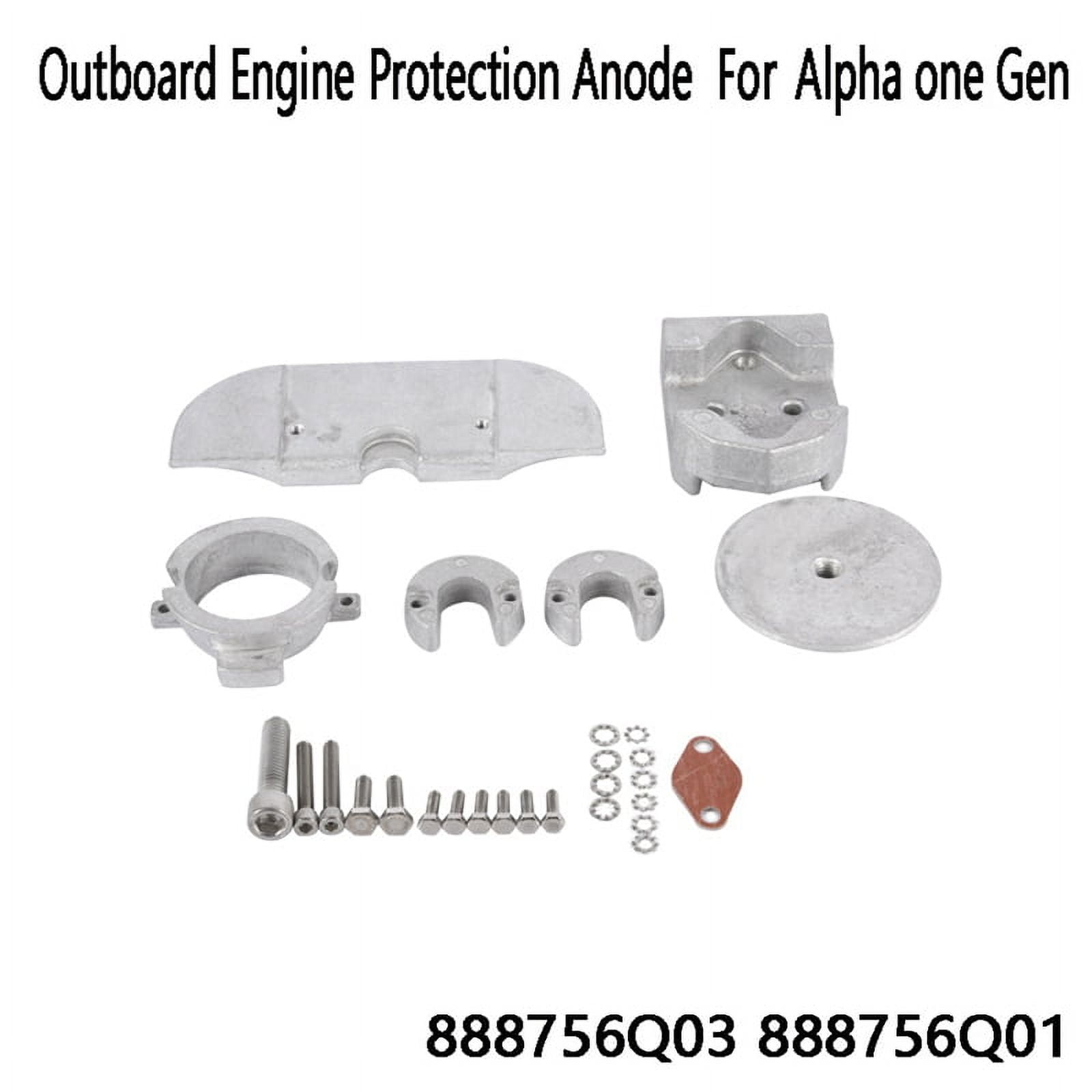 Outboard Engine Anode Aluminum Alloy Kit for Mercury Alpha One Gen ...