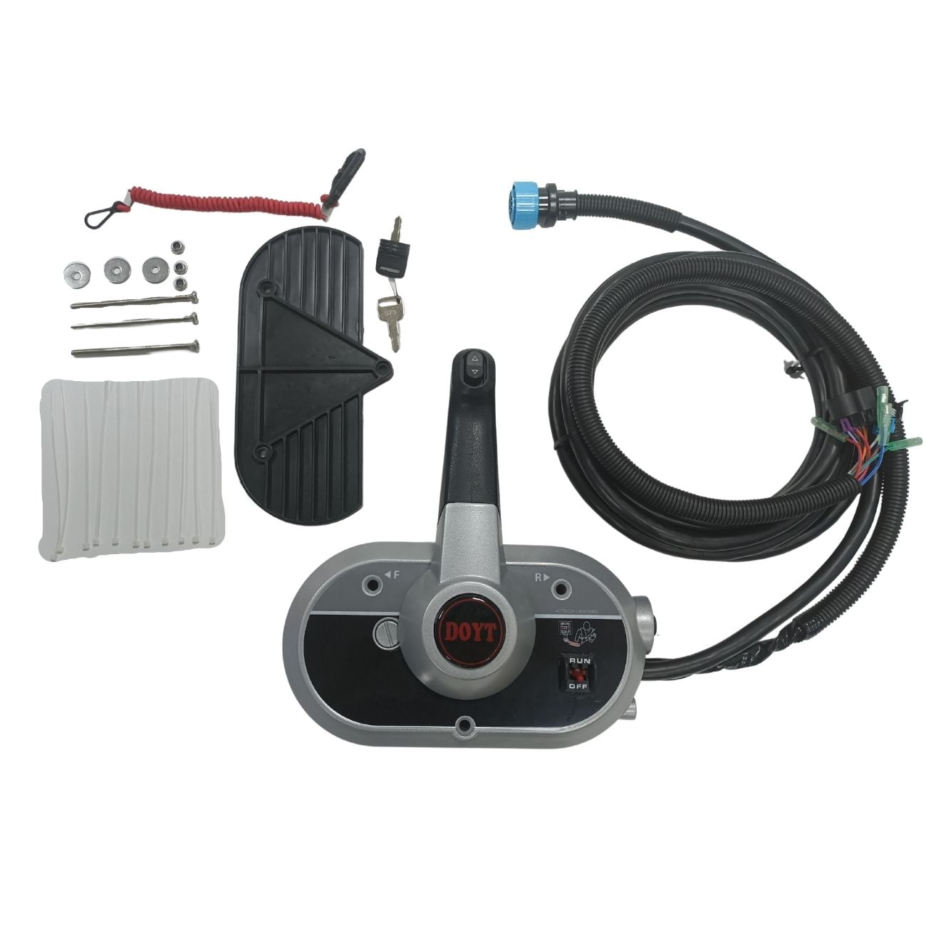 Outboard Engine Side Mount Remote Control Box 8M0138640 Boat Throttle ...