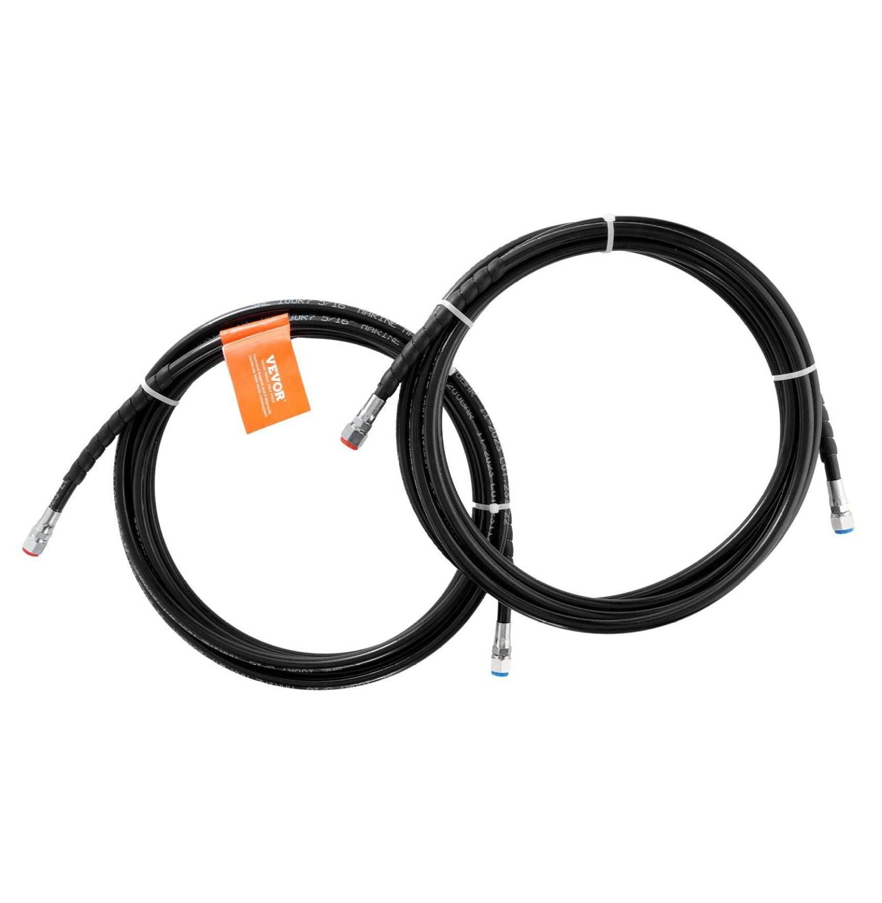 Outboard Hose Kit, 20 ft Hydraulic Steering Hose, 2-Piece Leak-Proof ...