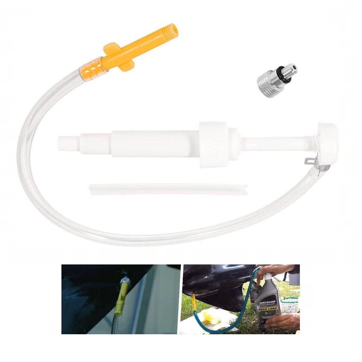 Outboard Marine Lower Unit Gear Oil Pump Manual Lube Change Boat Kit ...