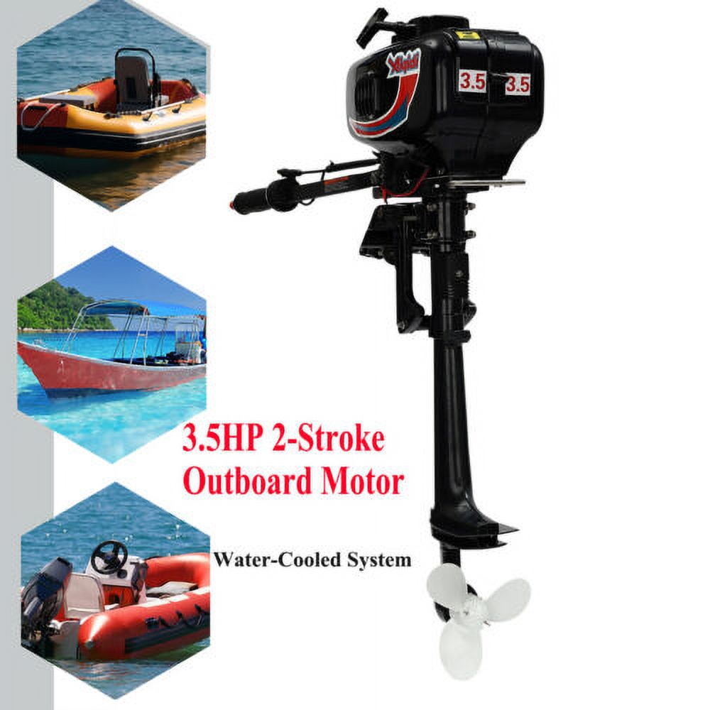 Outboard Motor 2-Stroke Fishing Boat Dinghy Engine CDI Water-Cooled ...