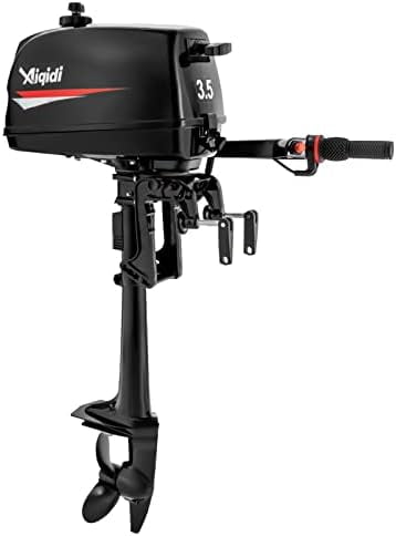 Outboard Motor Boat Engine,2 Stroke 3.5HP Heavy Duty Outboard Motor ...