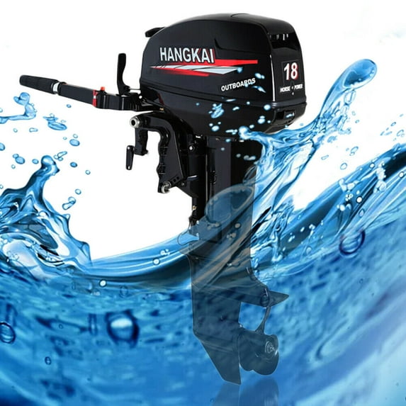 Outboard Motor Boat Engine Water Cooling CDI Short Shaft 18HP 2 Stroke HANGKAI - Walmart.com