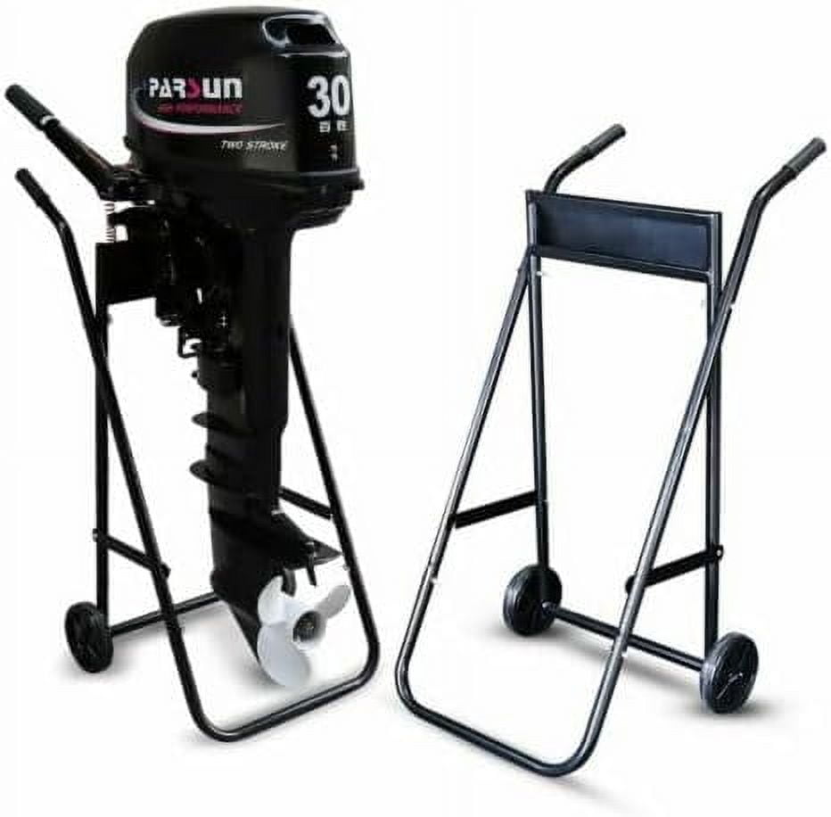 Outboard Motor Boat Stand Carrier Cart Dolly Storage Pro Heavy Duty ...