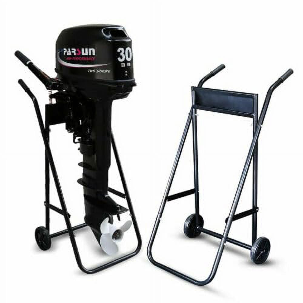 Outboard Motor Boat Stand Carrier Cart Dolly Storage Pro Heavy Duty ...