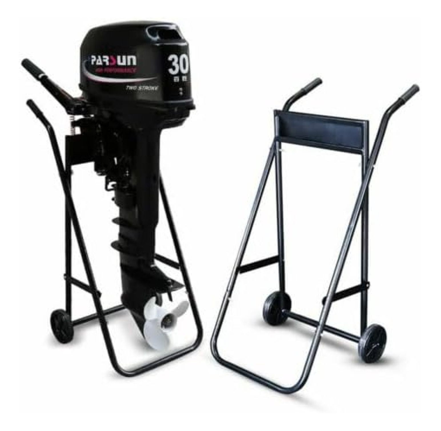 Outboard Motor Boat Stand Cart Dolly Storage Pro Heavy Duty Engine ...