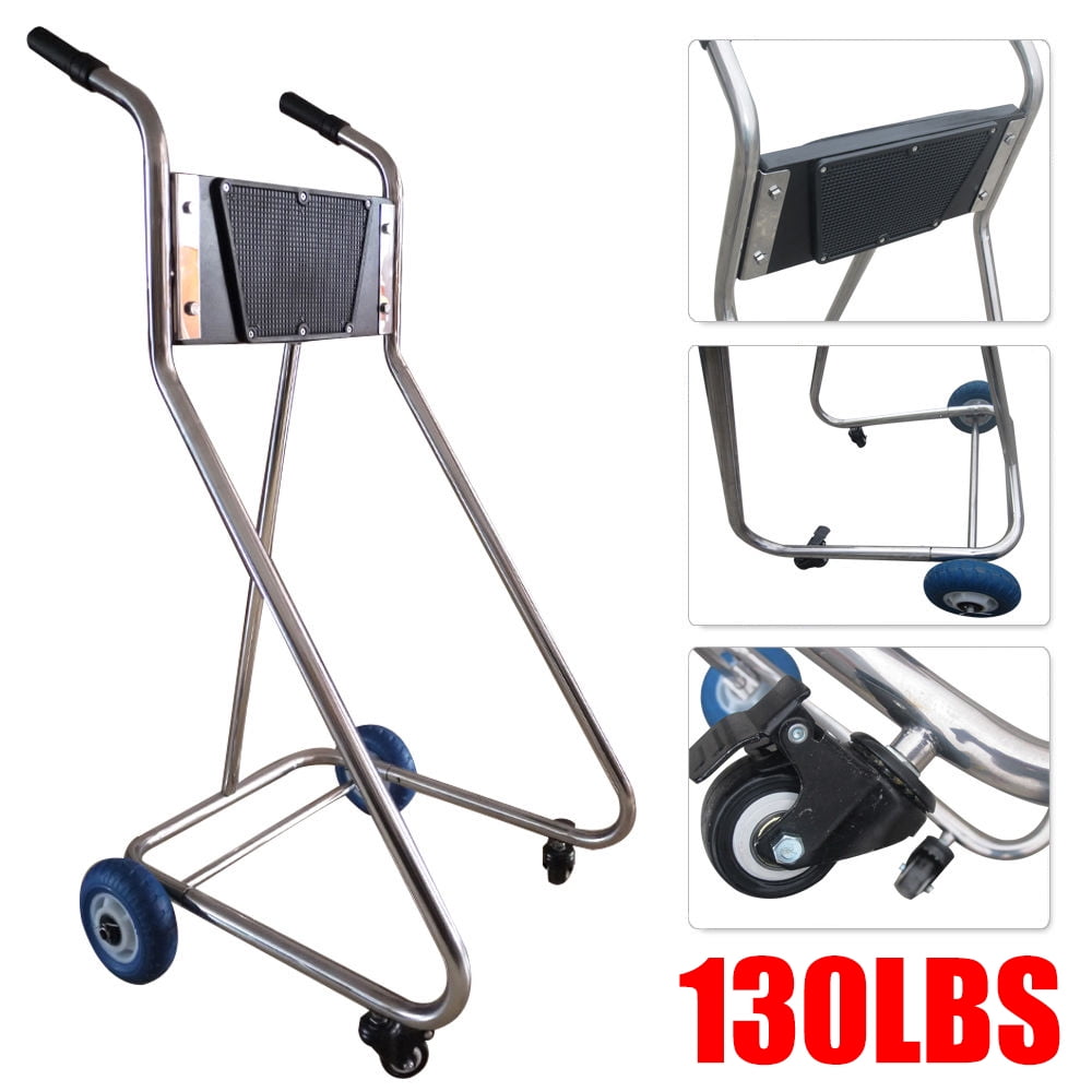 Outboard Motor Cart Engine Stand Stainess Steel Tube Frame Carrier Cart ...