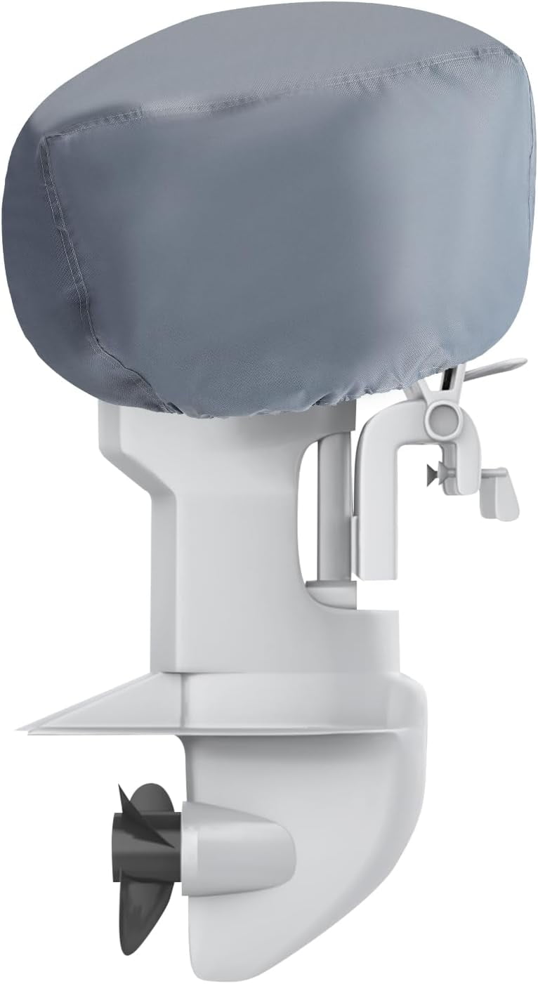 Outboard Motor Cover, Universal Half-Wrap 420D Oxford Cloth Heavy Duty ...