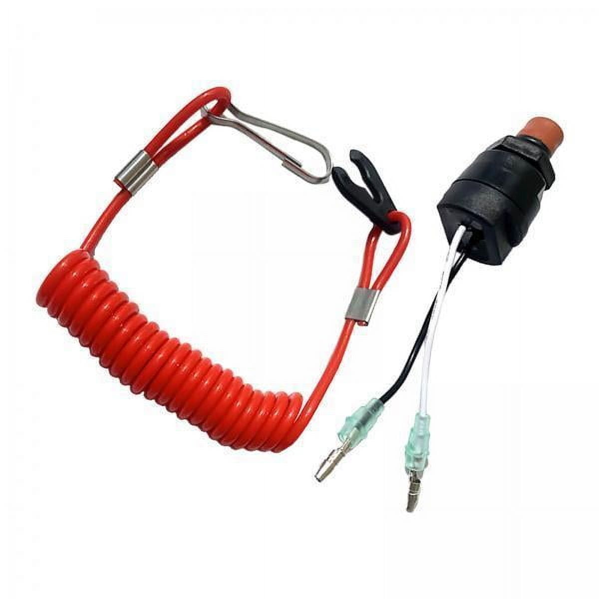 Outboard Motor Kill Stop Switch, with Tether Lanyard, Motor Stop Switch ...