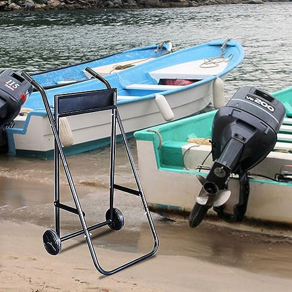Outboard Motor Trolley Carrier Cart, Foldable Trolley Engine Stand Boat Heavy Duty Outboard ...