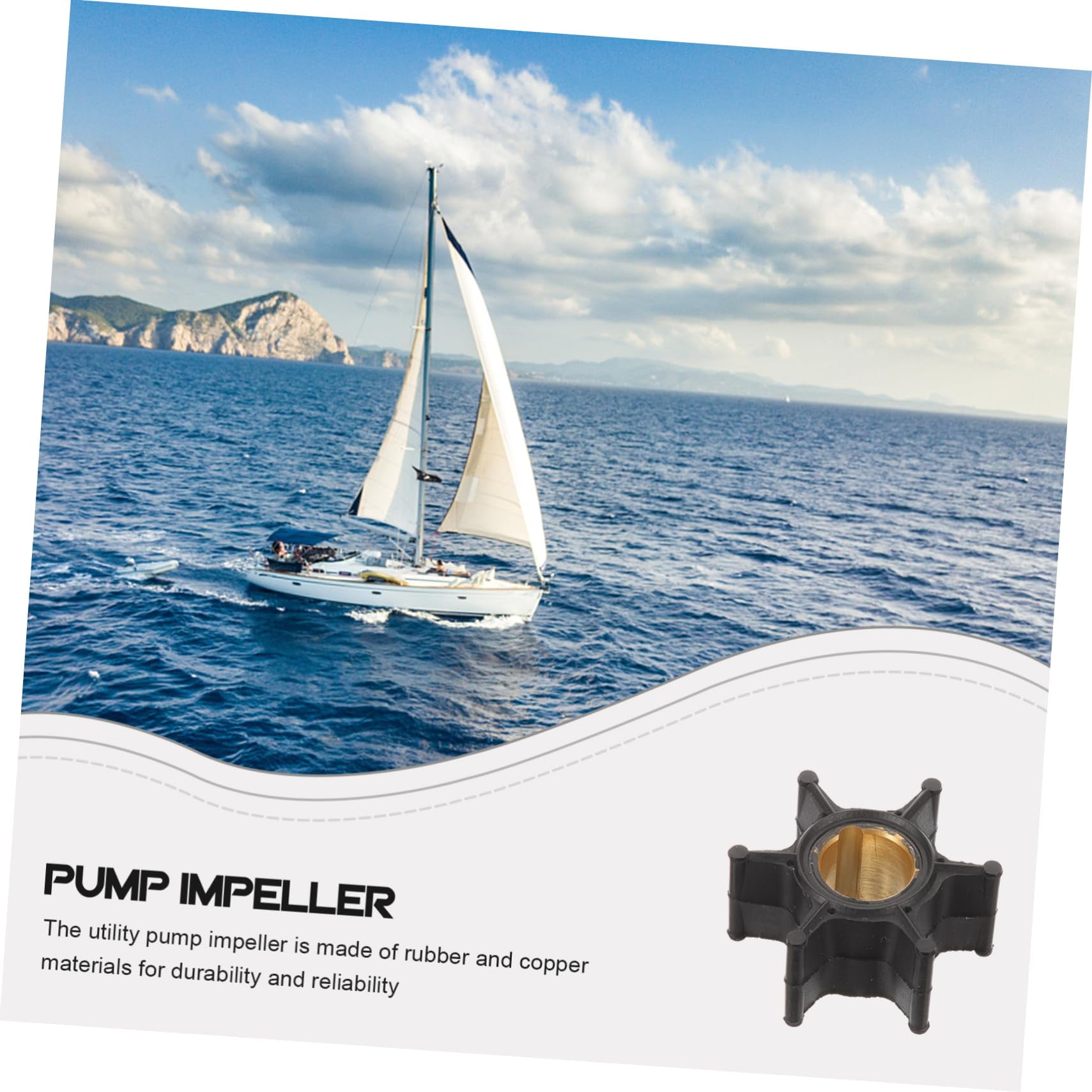 Outboard Water Pump Impeller, 386084, Outboard Motor Water Pump ...