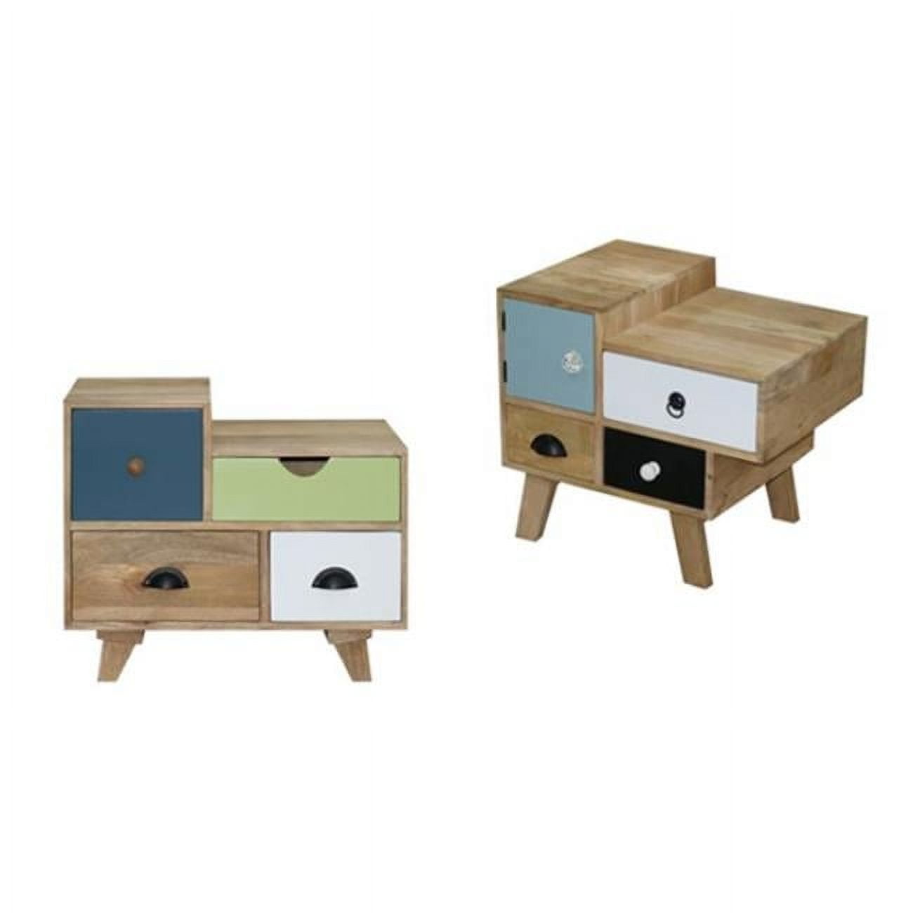 Outbound Nightstand, Natural & Multi Color - Walmart.com