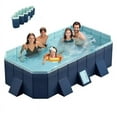 Portable Swimming Pool for Kids, Outdoor Above Ground Pool, Quick ...