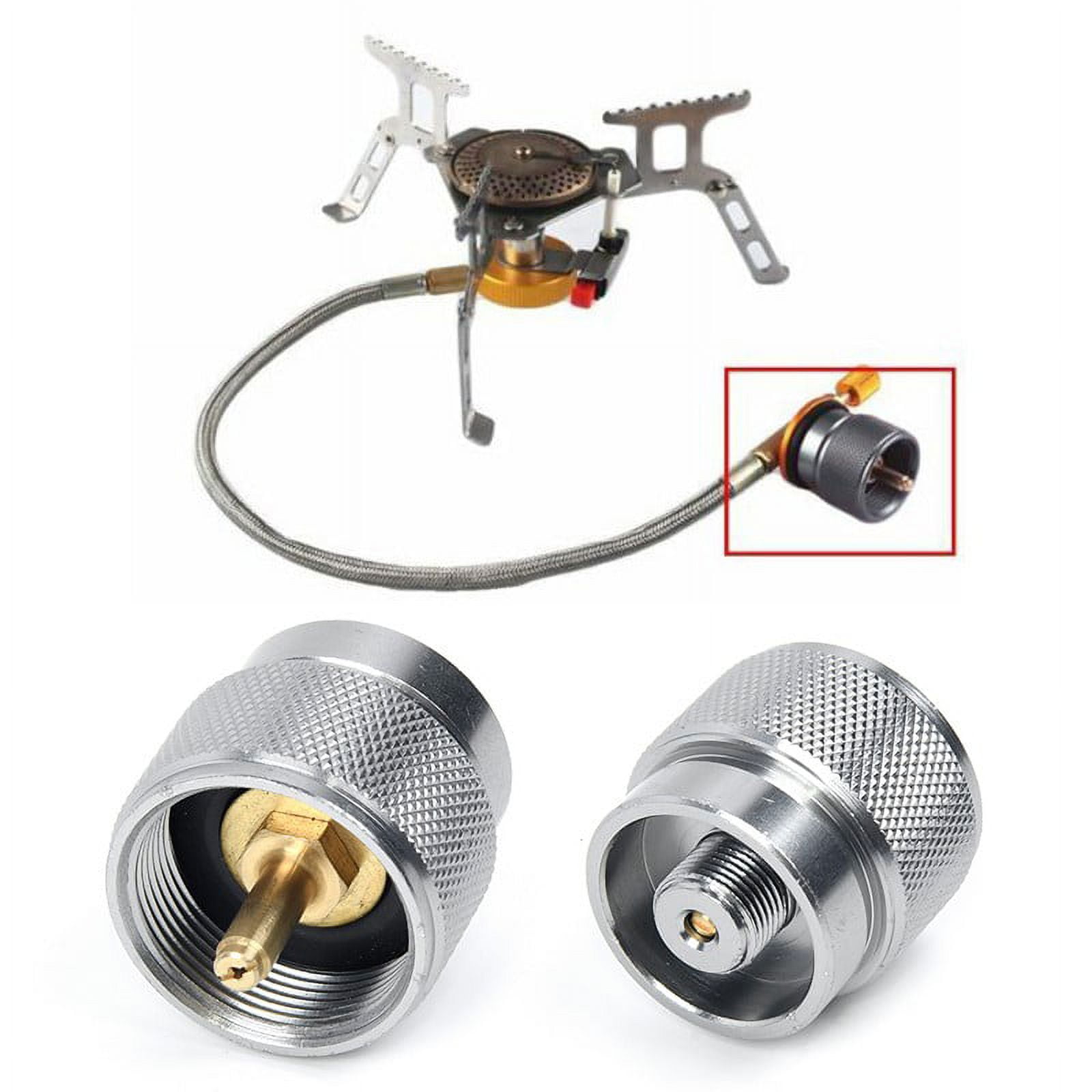 Outdoor 1 Lb. Stove Tank Adapter Gas Propane Cylinder Coupler Canister ...