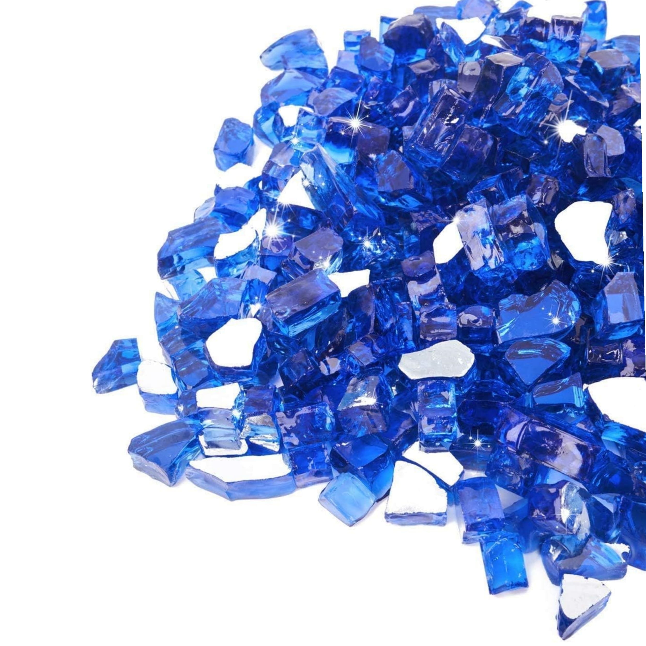 Outdoor 10 lbs Fire Glass for Propane Fire Pit, 1/2-Inch Reflective ...