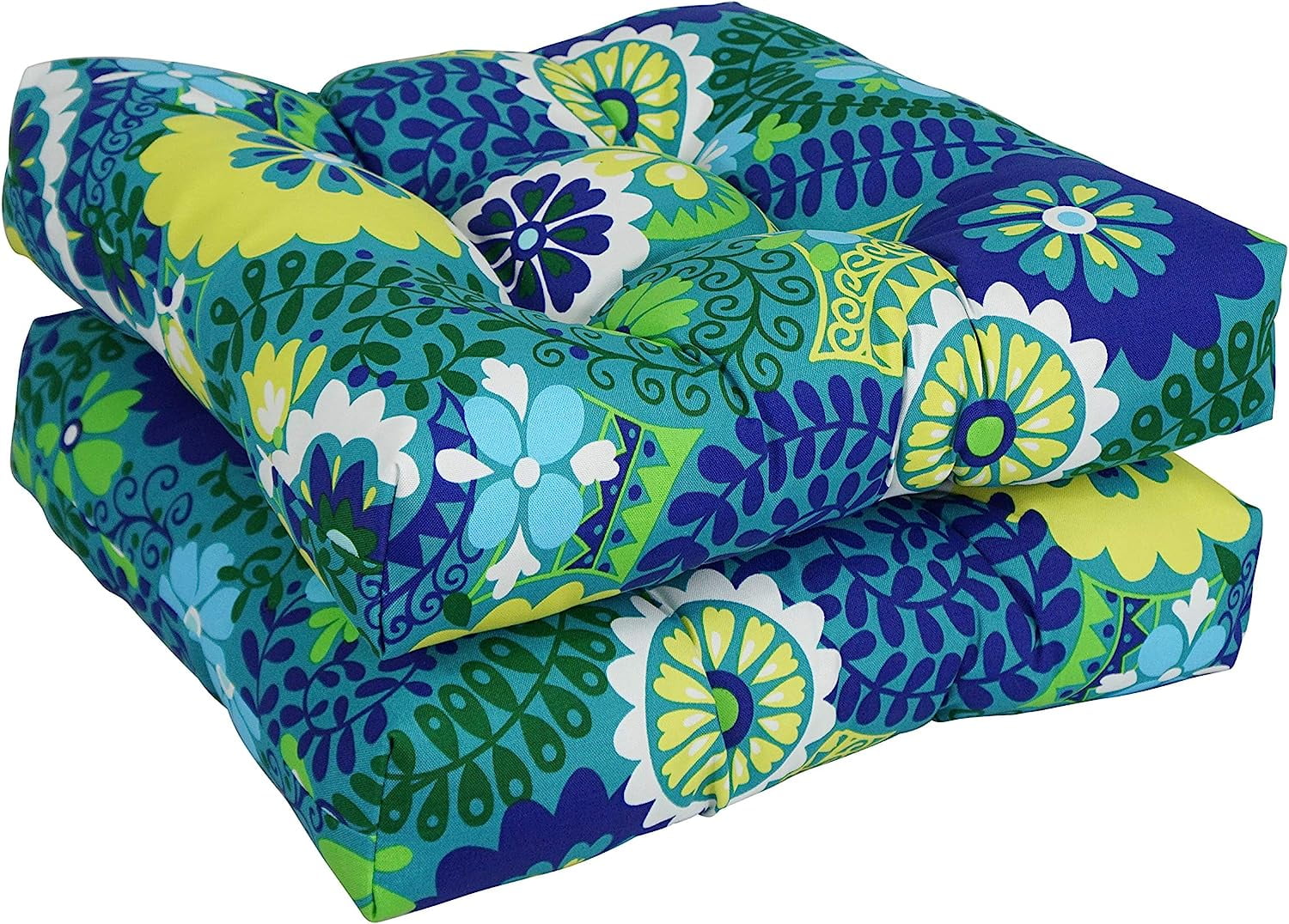 Outdoor 19-Inch Square Chair Cushion, 19" X 19", Luxury Azure - Walmart.com