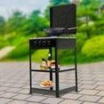 Outdoor 300000 BTU Stove Propane 4 Burner Portable Cooker BBQ Grill ...