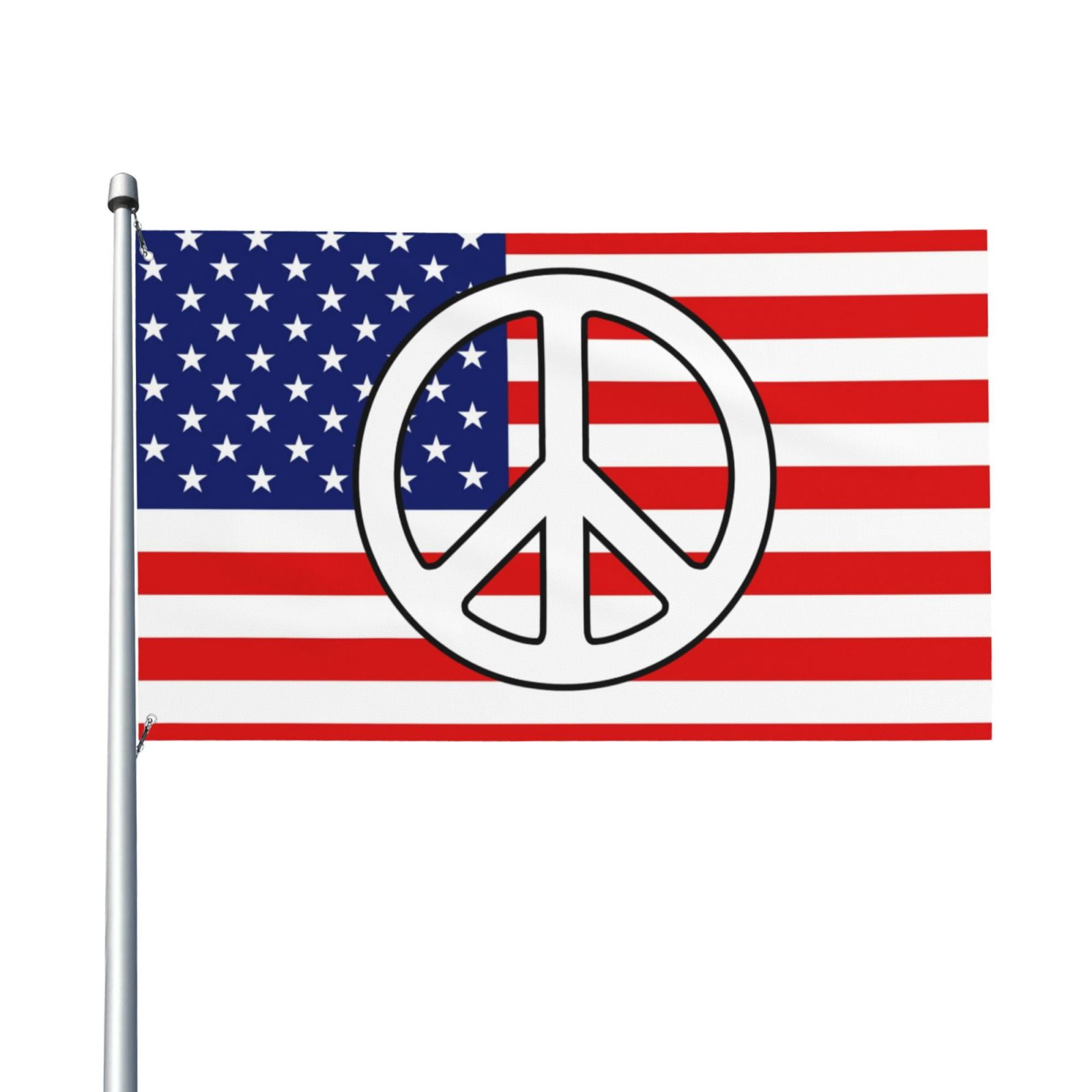 Outdoor 3x5ft US Flag Peace Sign Home Garden Decoration Flag Durable ...