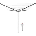 Outdoor 4 Arm Spinning Clothesline (164 ft/Ø 1.8”) Rotating Folding ...