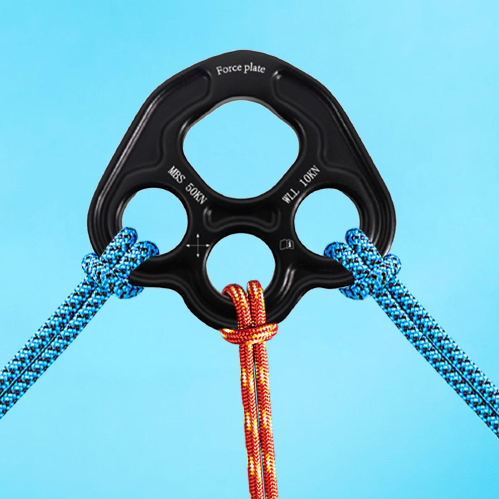 Outdoor 4 Holes Paw Rigging Plate Climbing Equipment Rope Bearing ...