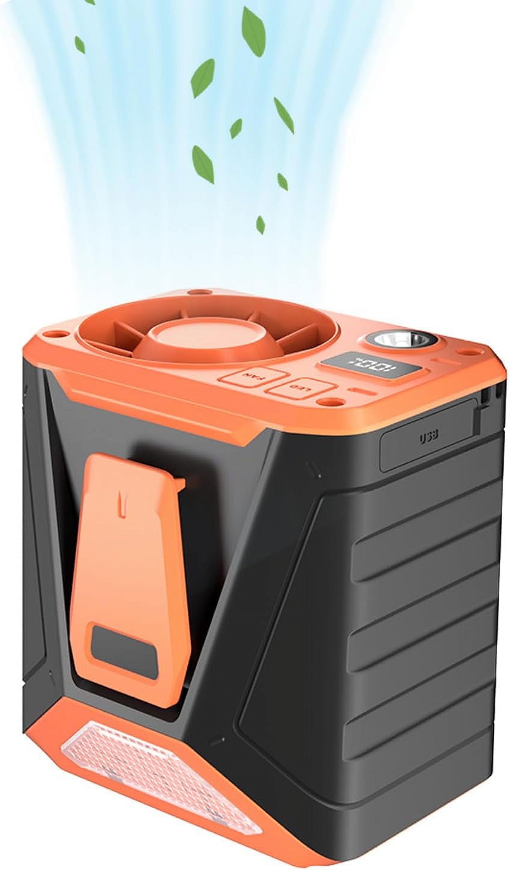 Outdoor 4 In 1 Function USB Waist Fan Belt Fan Clip On Personal ...