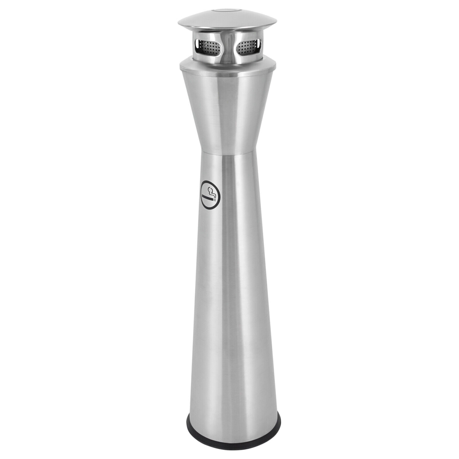 Outdoor 43.3in Height Trash Can, Floor-standing Stainless Steel Ashtray ...