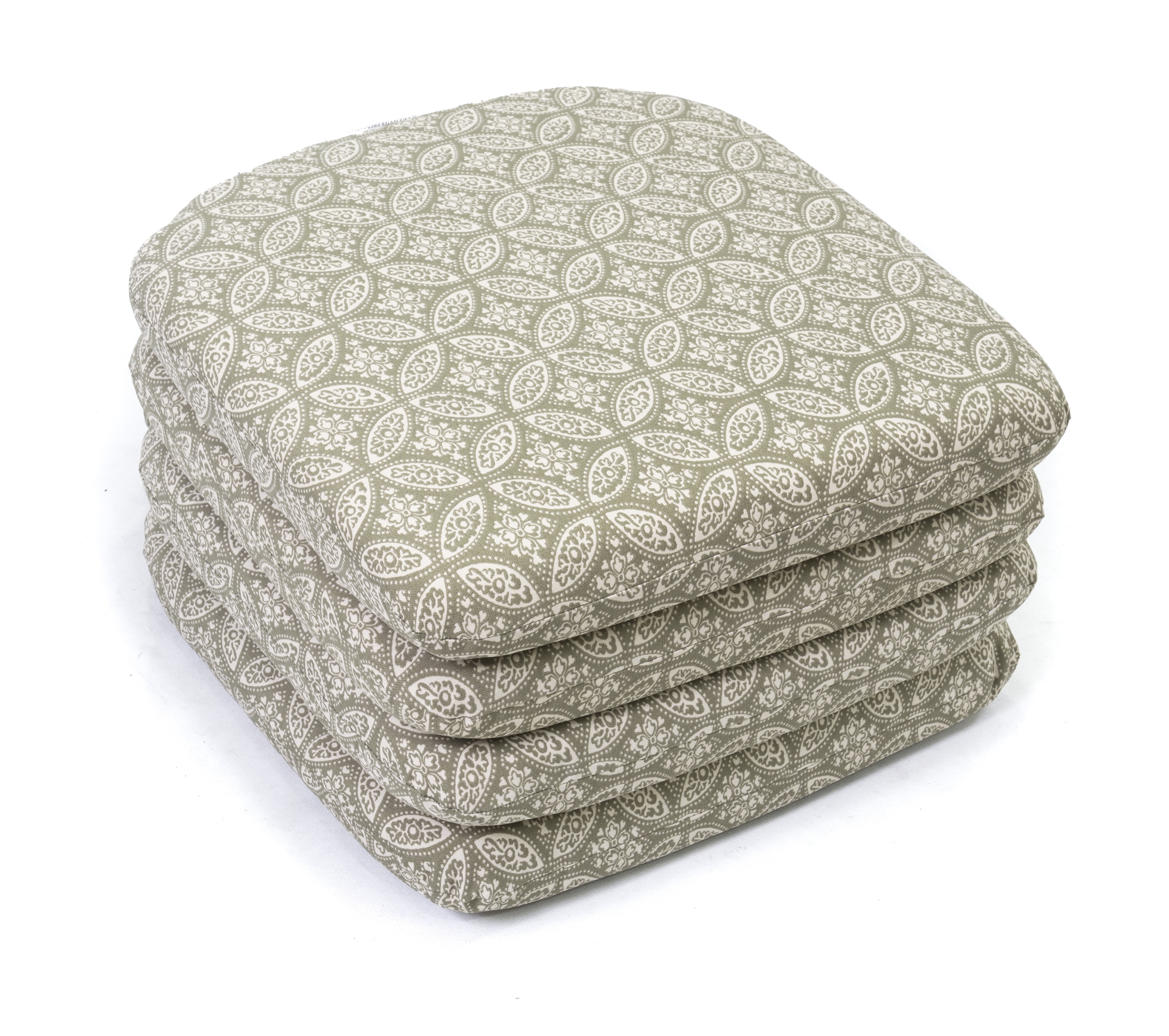 Outdoor 4pk Netural Medallion Seat Pad - Walmart.com