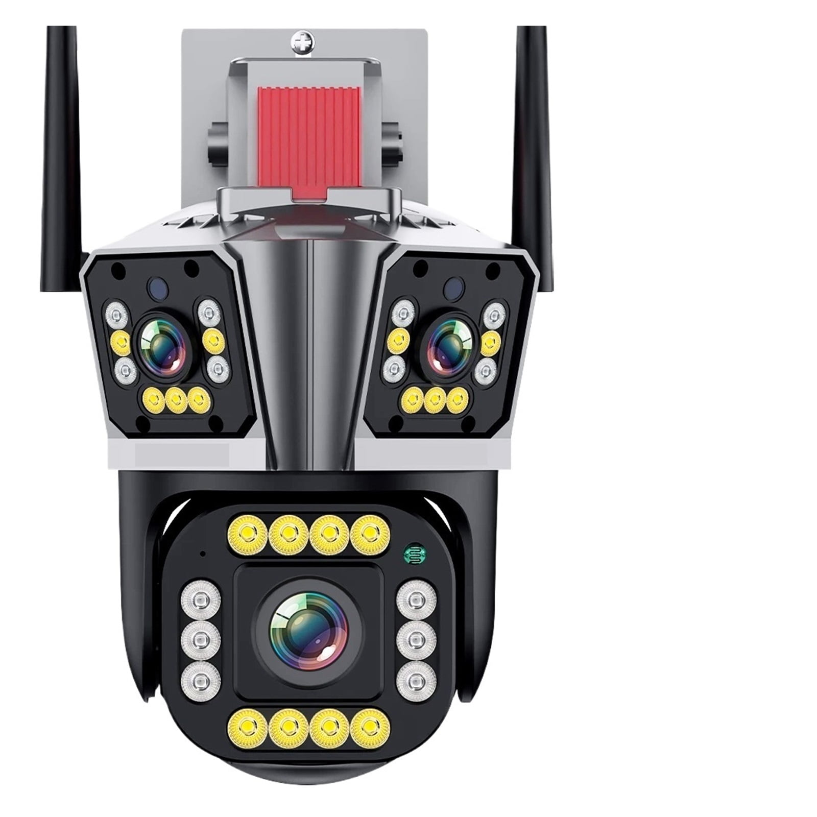 Outdoor 5K WiFi Three-screen Three-lens Camera, 2-channel Audio IP66 ...