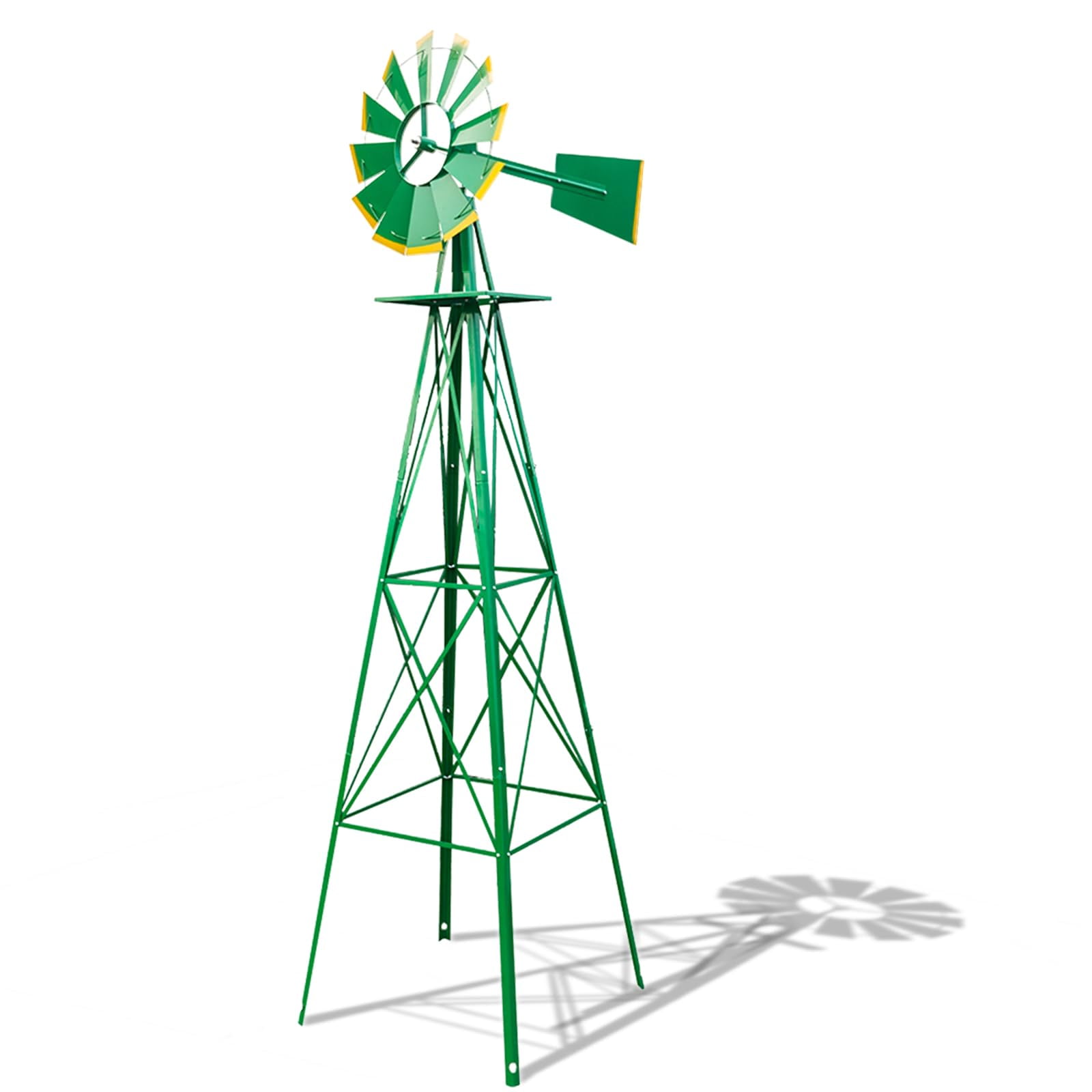 Outdoor 8FT Windmill Decoration, Heavy Duty Steel Weather Vane for ...