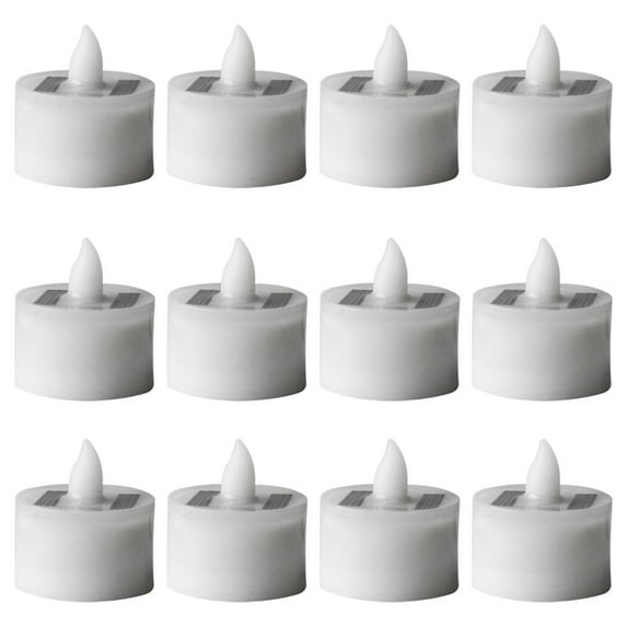 Outdoor ABS Solar Flameless Electronic Candle Light with Flash Mode for ...