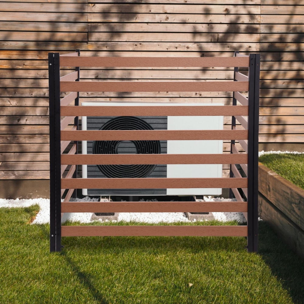 Outdoor AC Privacy Screen 3-Panel Set | 38x53 Inch No-Tool Fence ...