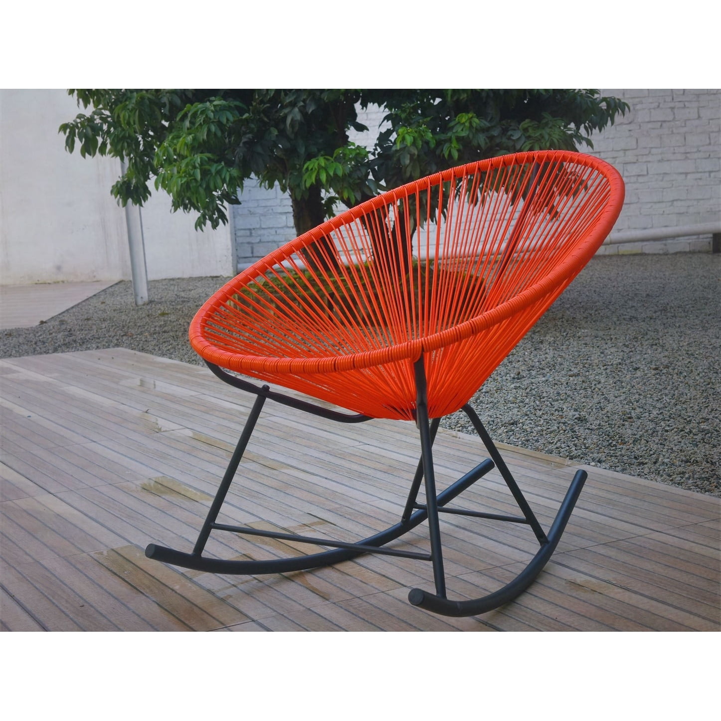 Outdoor Acapulco Rocking Patio Chair Orange - Walmart.com