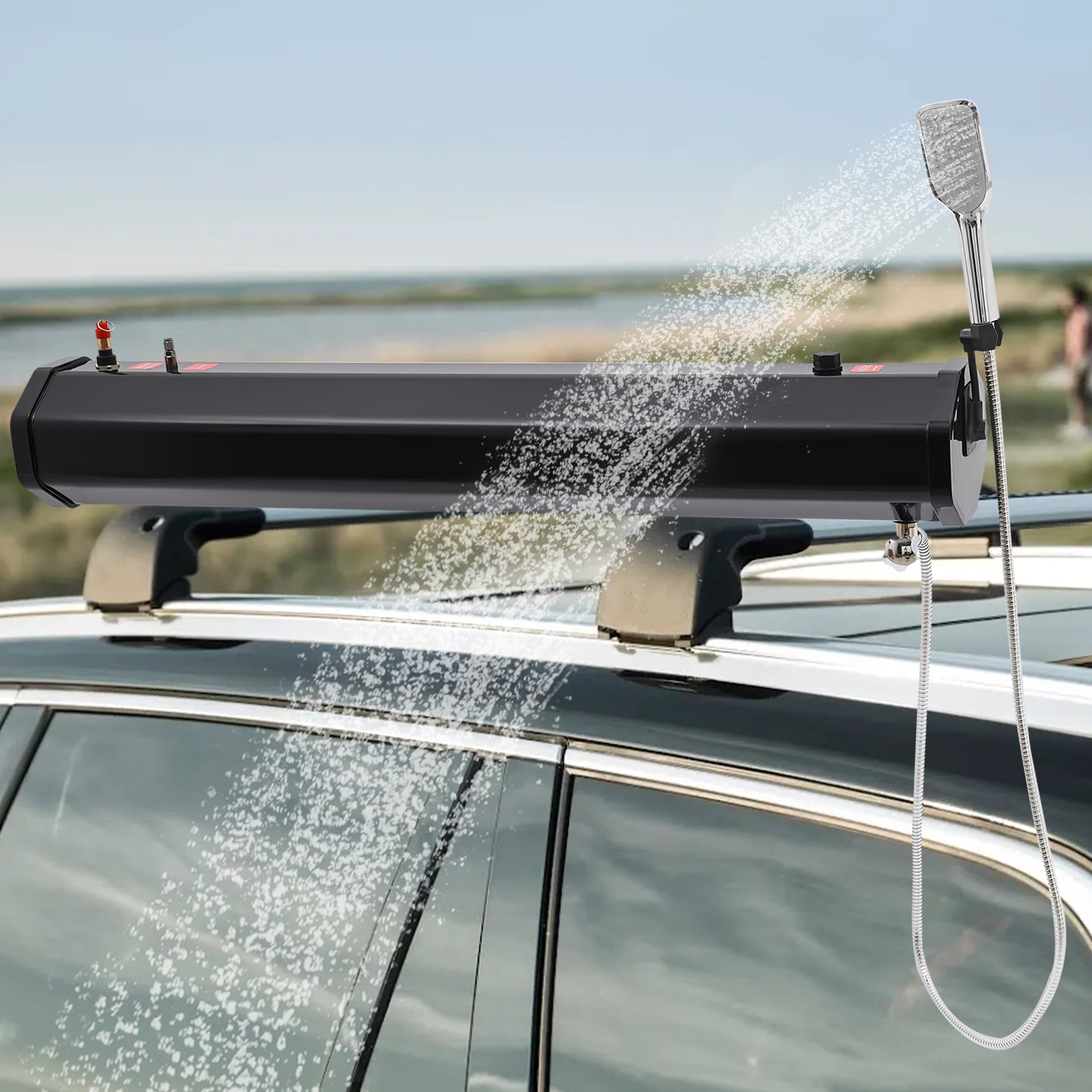 Outdoor Activities Water Supply Installed On The Roof Crossbar Luggage ...