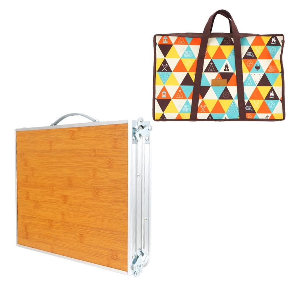 Outdoor Activity Portable Folding Table with Carry Handle Dining Table ...