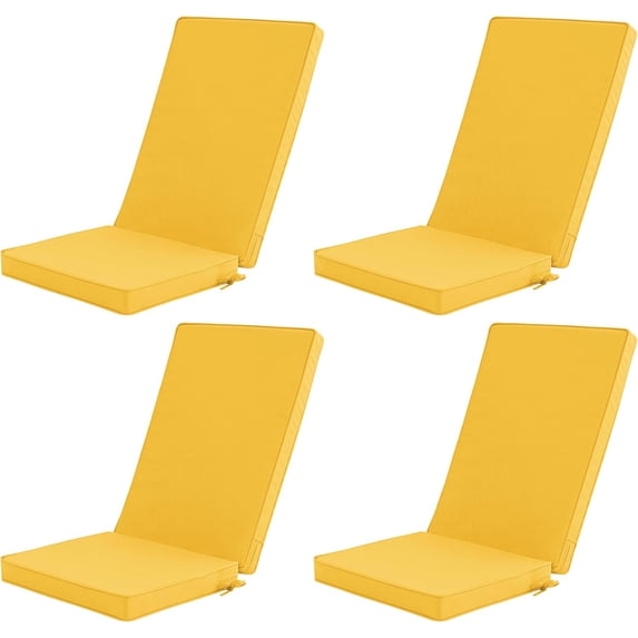 Outdoor Adirondack Chair Cushions Set of 4 - Removable Covers, Water ...