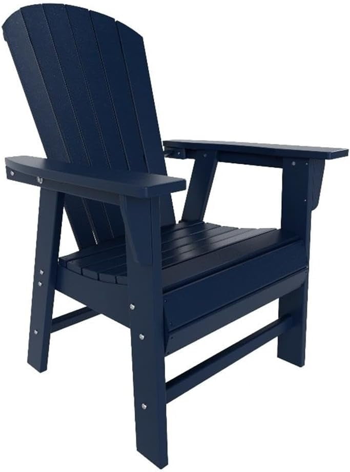 Outdoor Adirondack Chair, HDPE Patio Balcony Chair, Portside Seashell ...