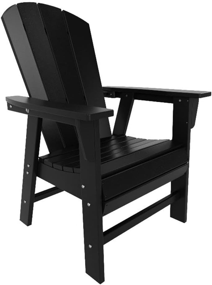 Outdoor Adirondack Chair, HDPE Patio Balcony Chairs, Portside Seashell ...