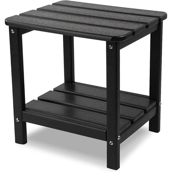 Outdoor Adirondack Side Table, Rectangular End Table for Patio, Garden ...