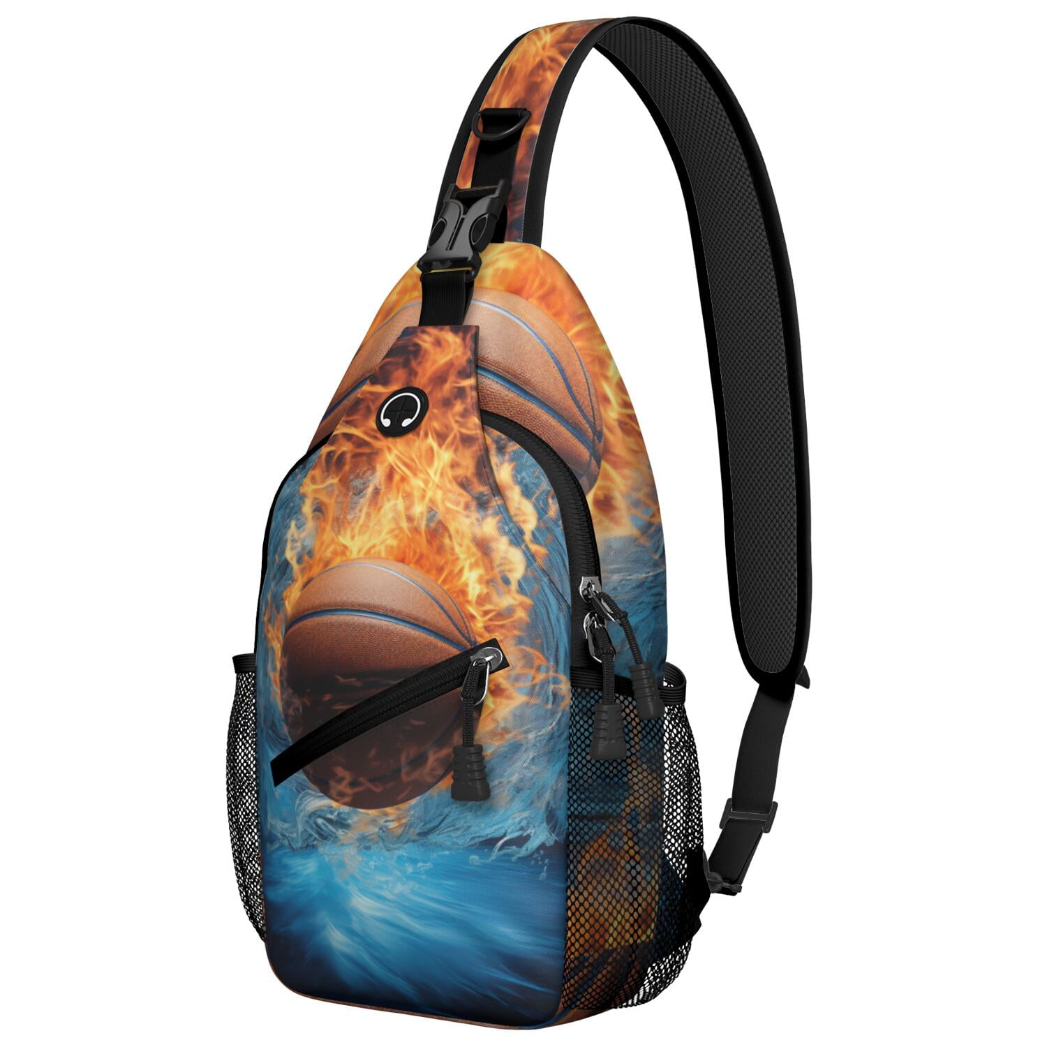 Outdoor Adventure Sling Bag Durable Chest Backpack with Golf Ball Print ...