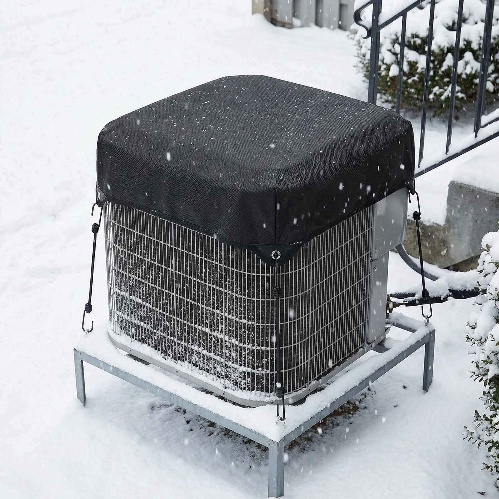 Outdoor Air Conditioner Cover, Winter Snow Guard for AC Unit Protection ...