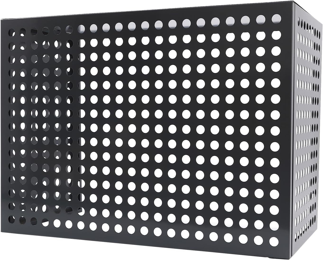 Outdoor Air Conditioner Fence with Panels, Metal Louvered Privacy ...