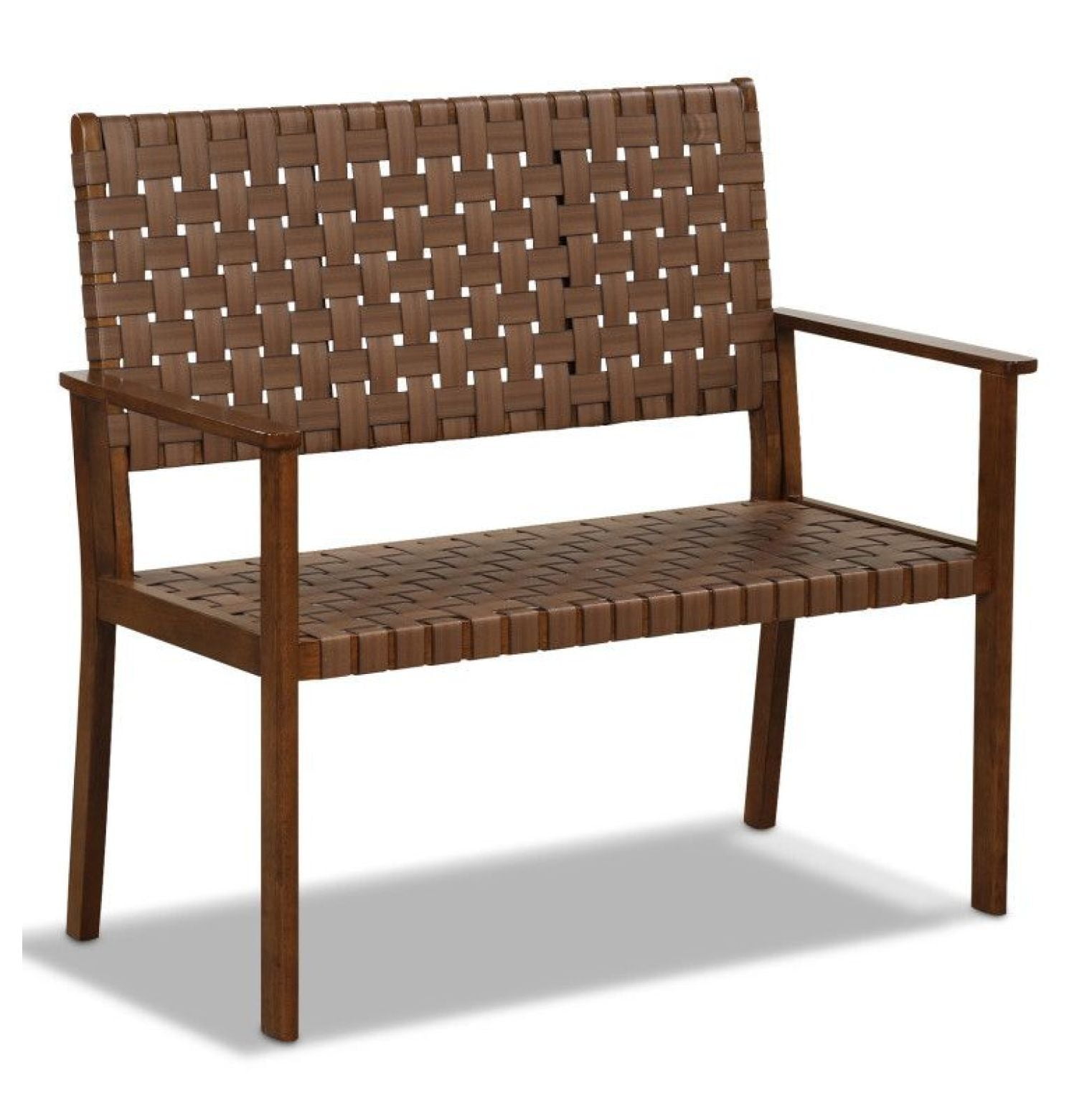 Outdoor All Weather with Solid Rubber Wood Frame and Hand Woven PU ...