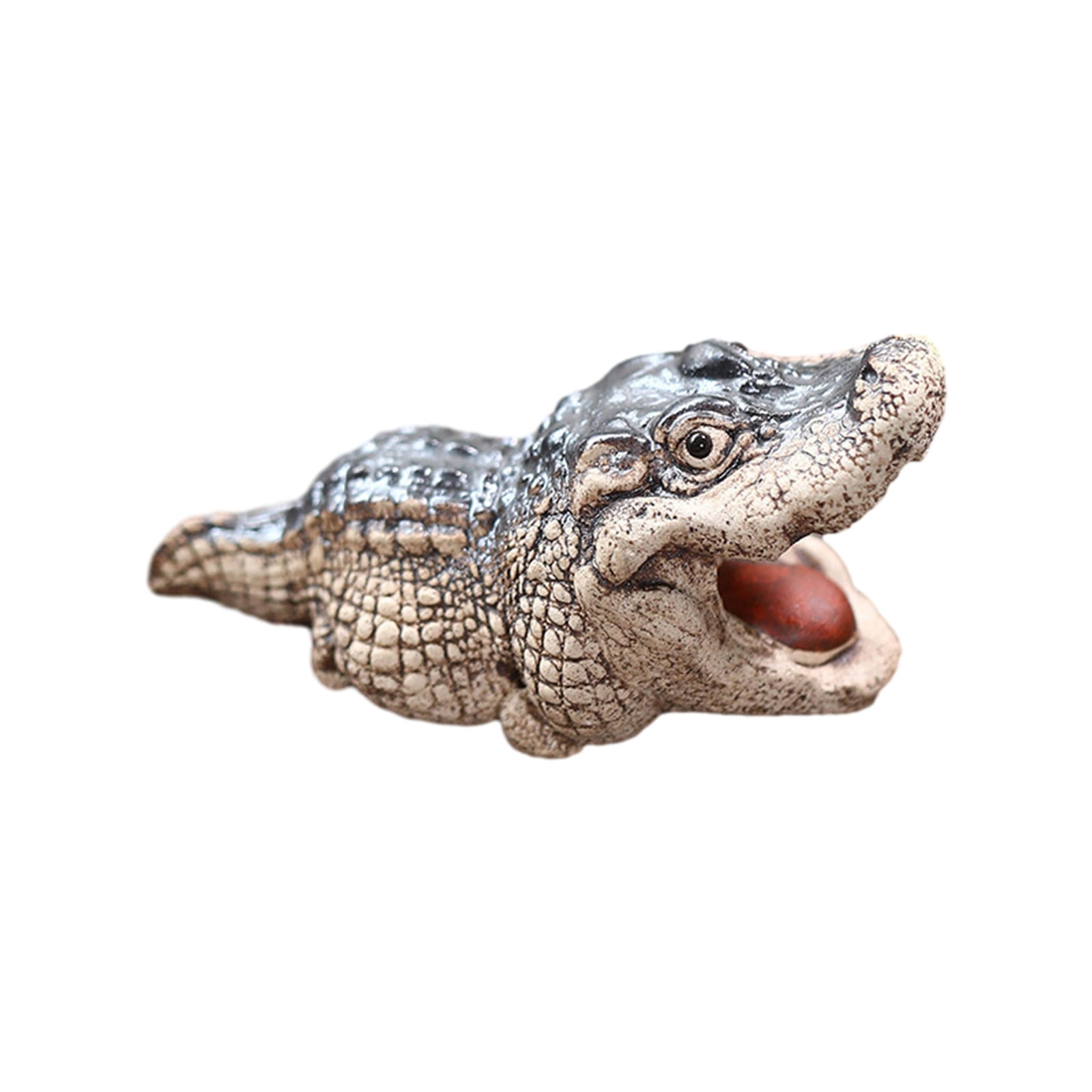 Outdoor Alligator Garden Statue for Porch Patio Balcony Decor, Reptile ...
