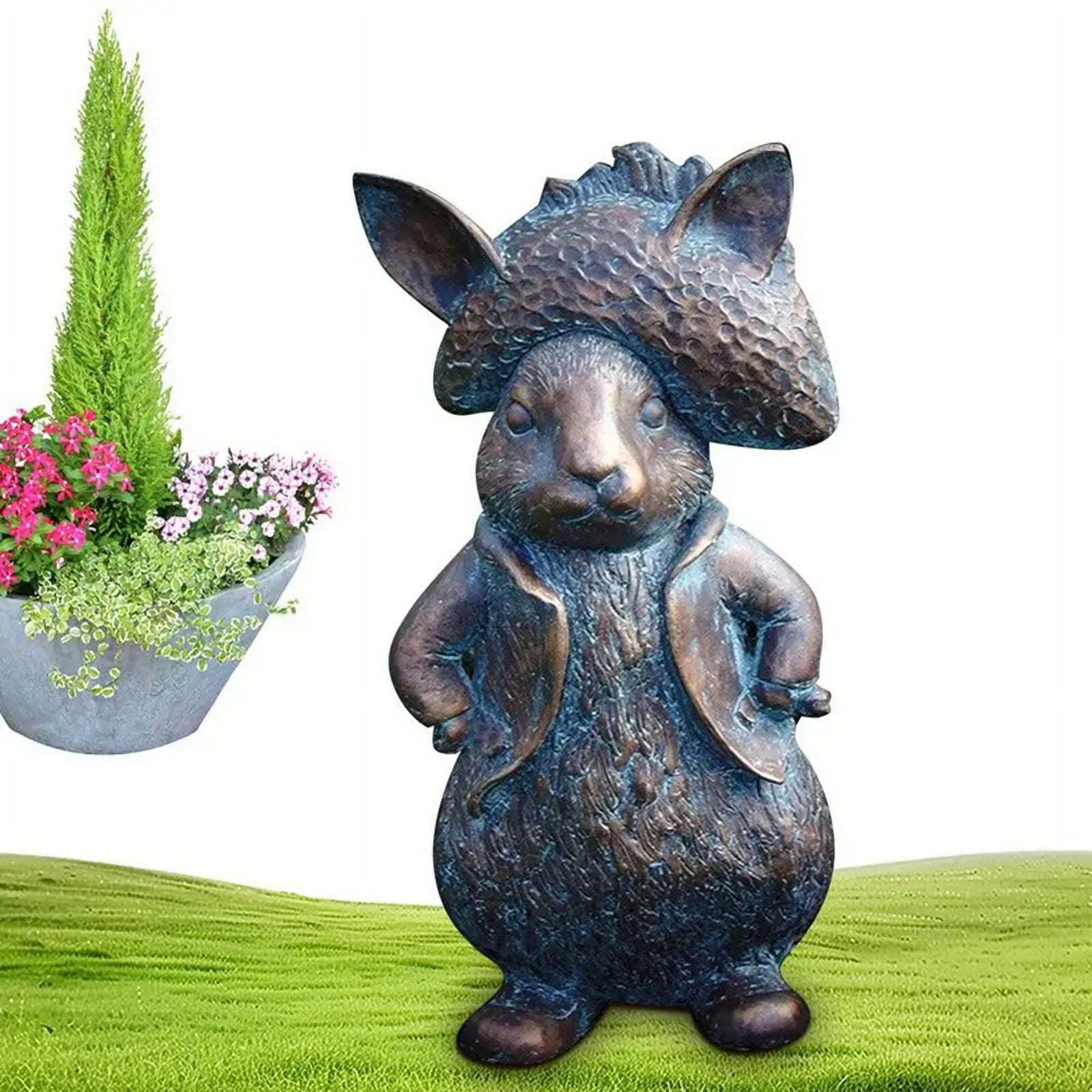 Outdoor Animal Statues Funny Animal Statue Hooded - Walmart.com