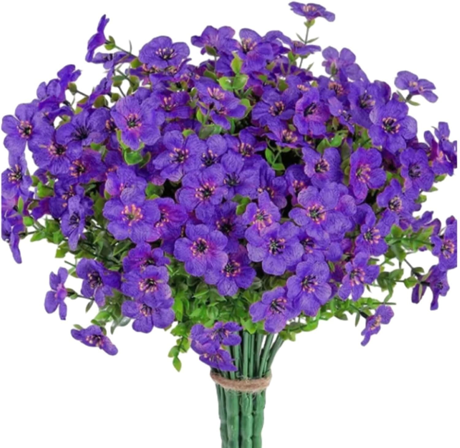 Outdoor Artificial Daffodils Plants - Fade Proof Faux Violet Plants for ...